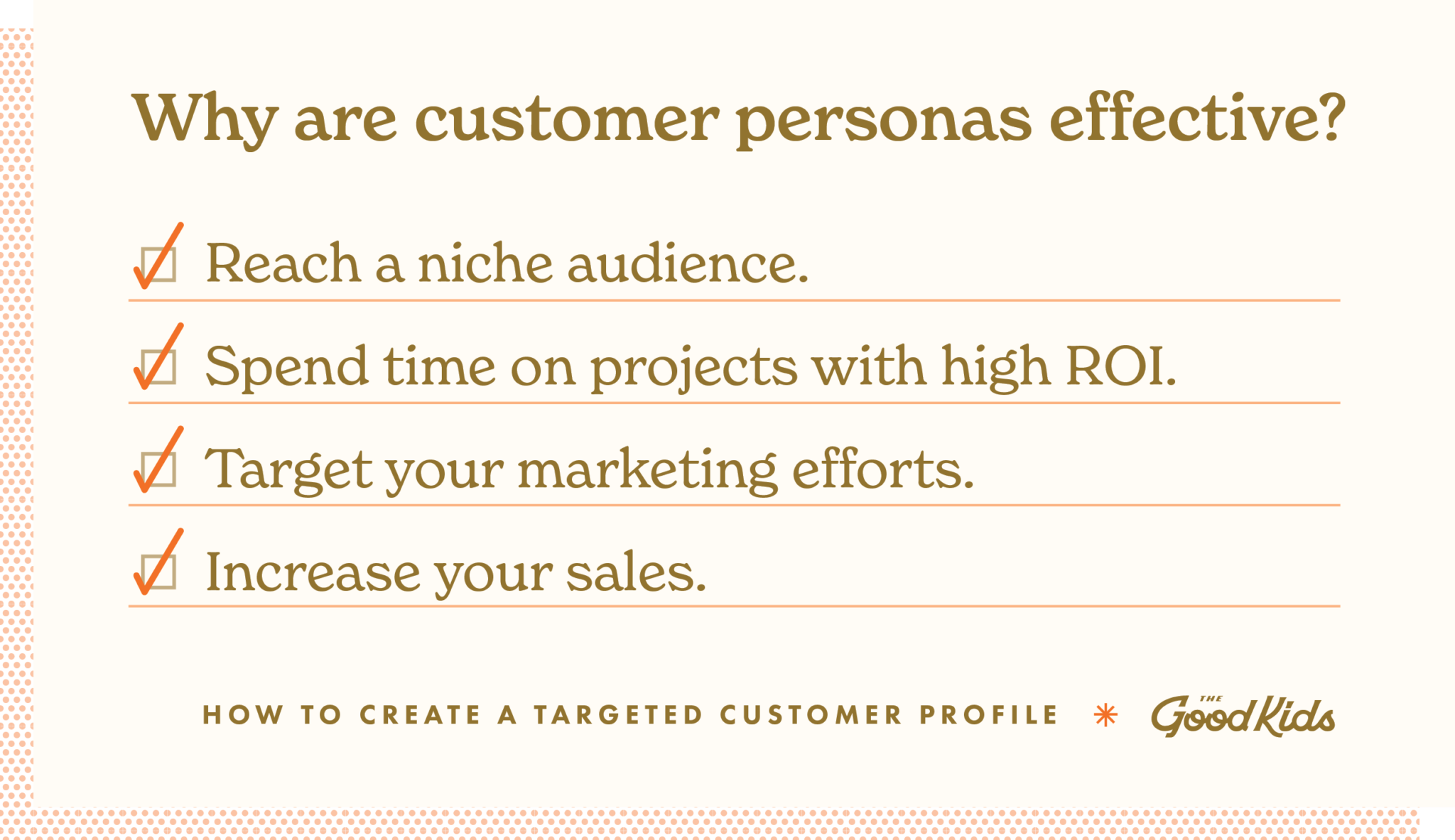 How To Create A Targeted Consumer Persona - The Good Kids